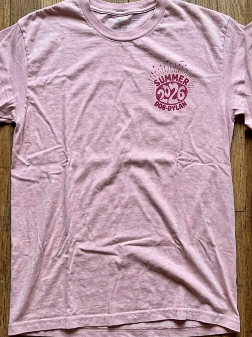 Gildan | Shirts | Bob Dylan Summer Tour 226 Vintage Concert Tee Pink ...
